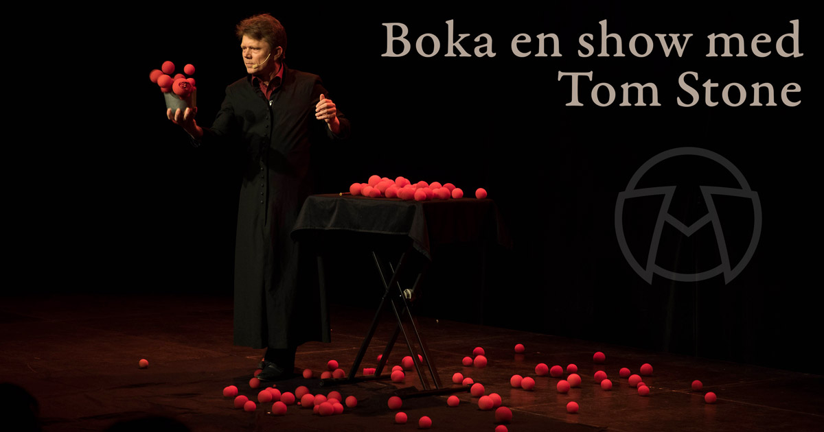 Boka magishow med Tom Stone, trollkonstnär